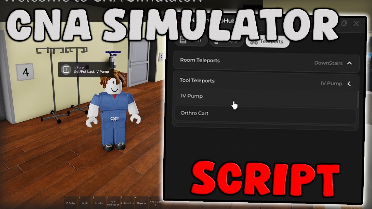 [NEW] Roblox CNA Simulator Script Bring All Meds And Tools Pastebin ...