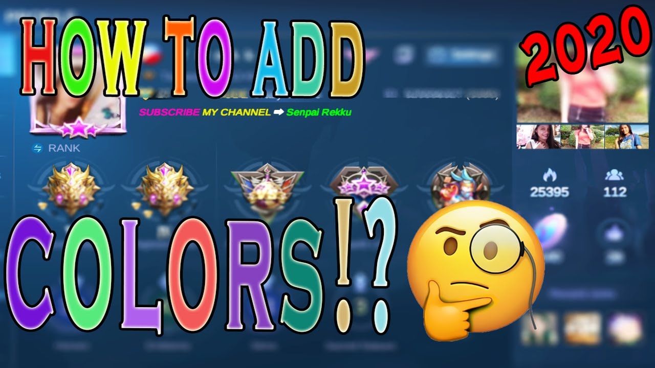 HOW TO ADD COLORS ON YOUR TEXT IN MOBILE LEGENDS | TUTORIAL | - YouTube