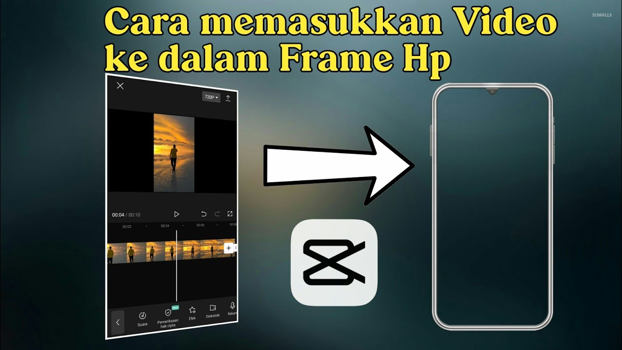 Cara menambahkan bingkai Hp ke dalam Video || Capcut Tutorial - YouTube