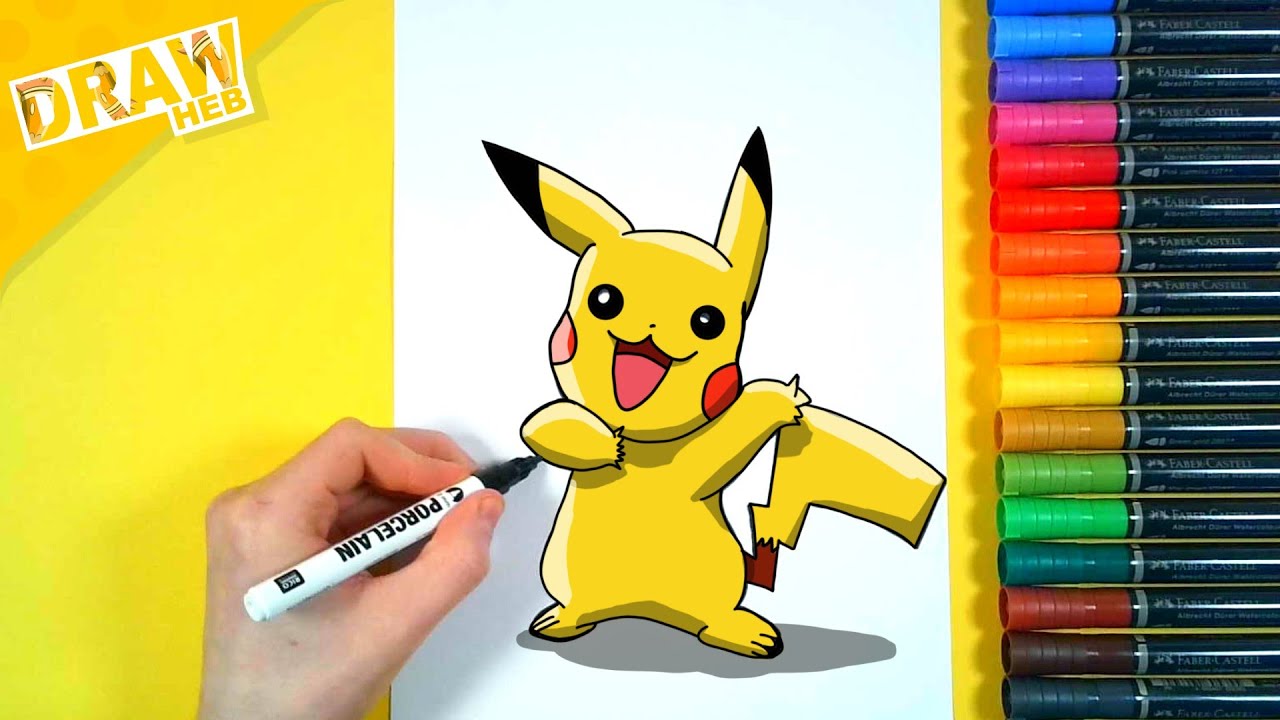 Wie man Pikachu zeichnet | Schritt für Schritt - YouTube