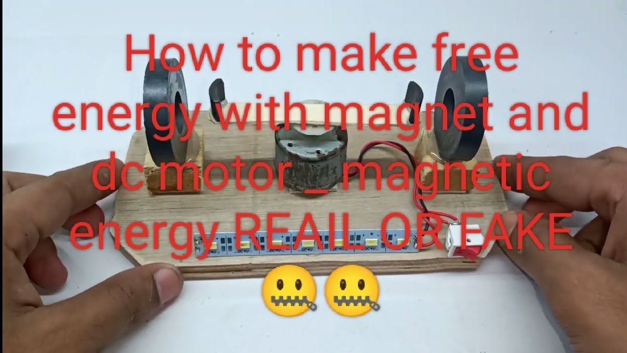 How to make free energy with magnet and dc motor _ magnetic energy ...