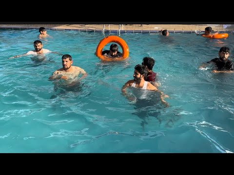 Friends enjoying Eid party || swimming pool || more masti in swimming ...