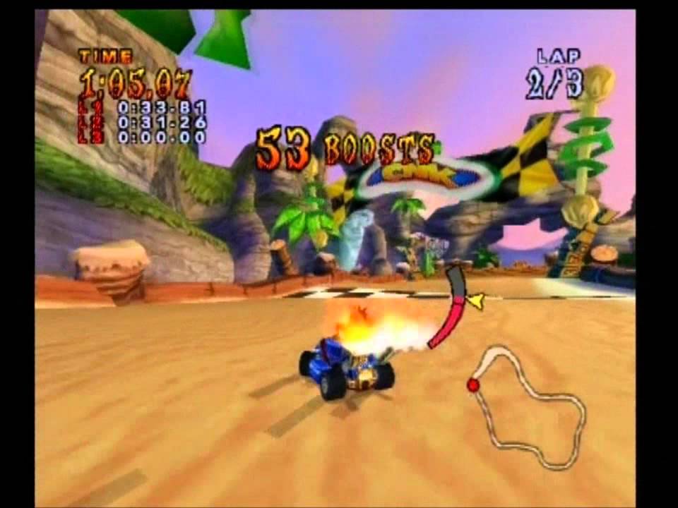 Crash Nitro Kart Inferno Island Time Trial CNK - YouTube