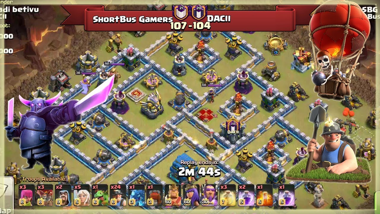ShortBus Gamers Vs DACII | TH12 War Recap #108 | Clash Of Clans | March ...