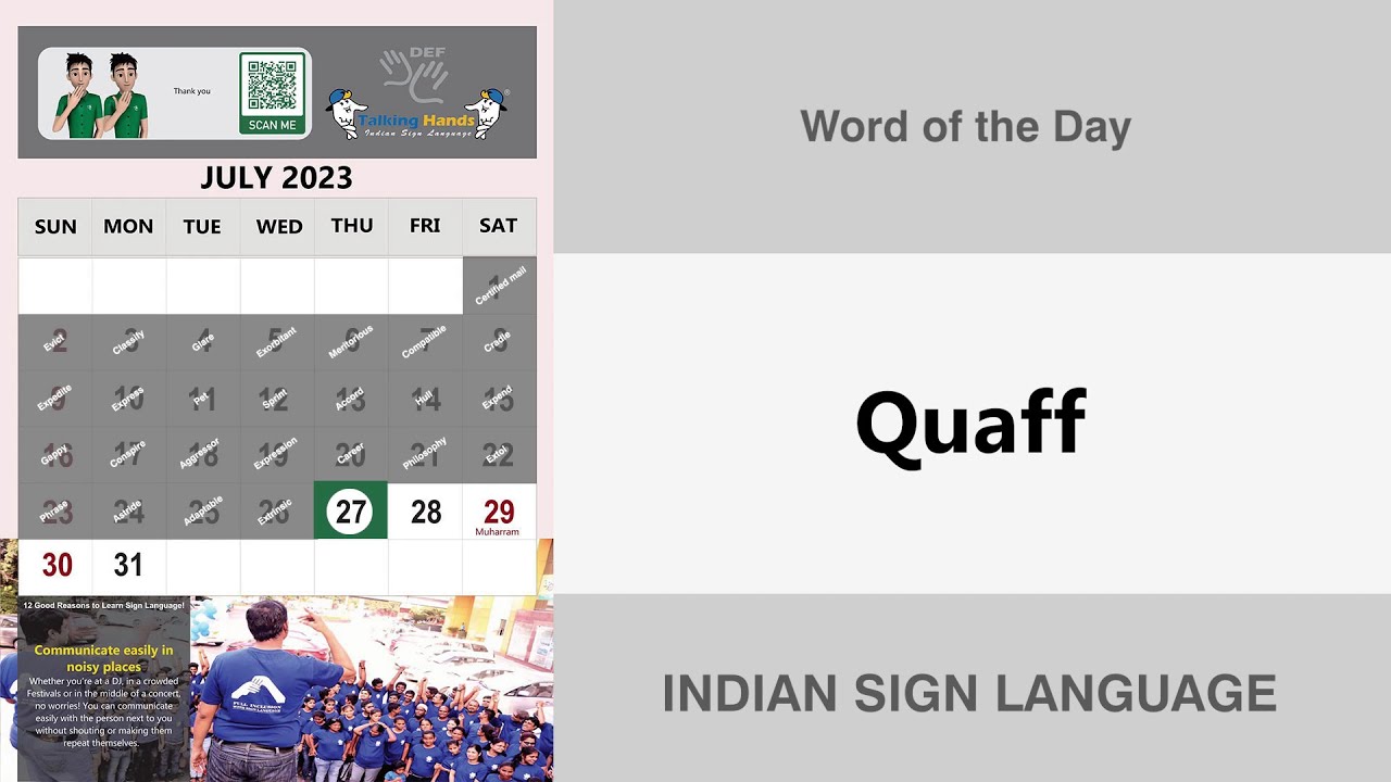 Quaff (Verb) Word of the Day for July 27th - YouTube
