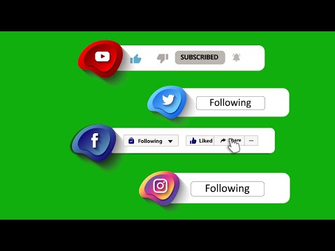 TOP YOUTUBE , FACEBOOK, INSTAGRAM, TWITTER GREEN SCREEN