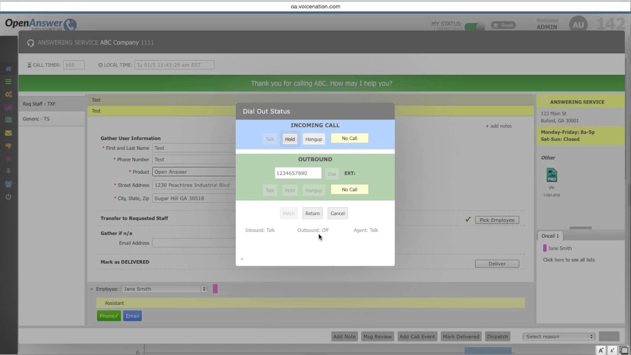 OpenAnswer Operator Screen Overview - YouTube