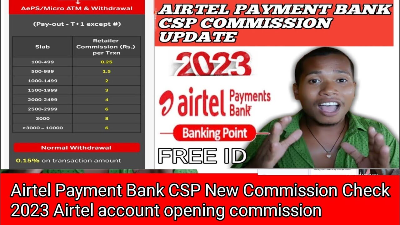Airtel Payment Bank Csp New Commission | Airtel Mitra New Commission ...
