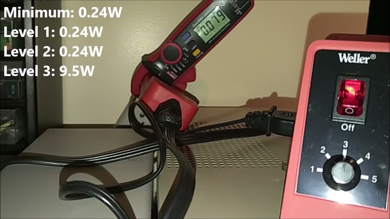 Weller WLC100 potentiometer details (Watts per level) - YouTube