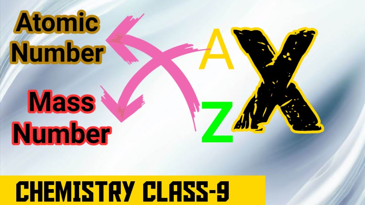 Atomic Number - Mass Number | Class 9 - Chemistry | Chapter 1-| Lecture ...