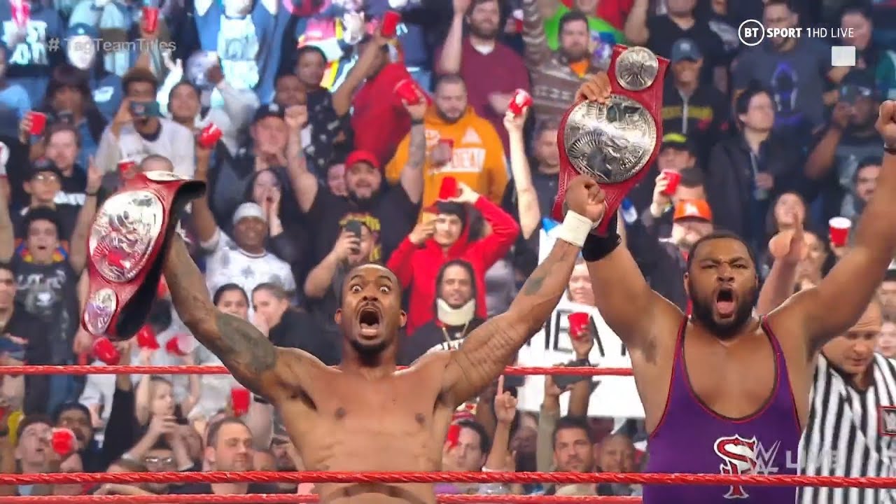 The Street Profits win Raw Tag Team Championships - Raw 3/2/2020 - YouTube