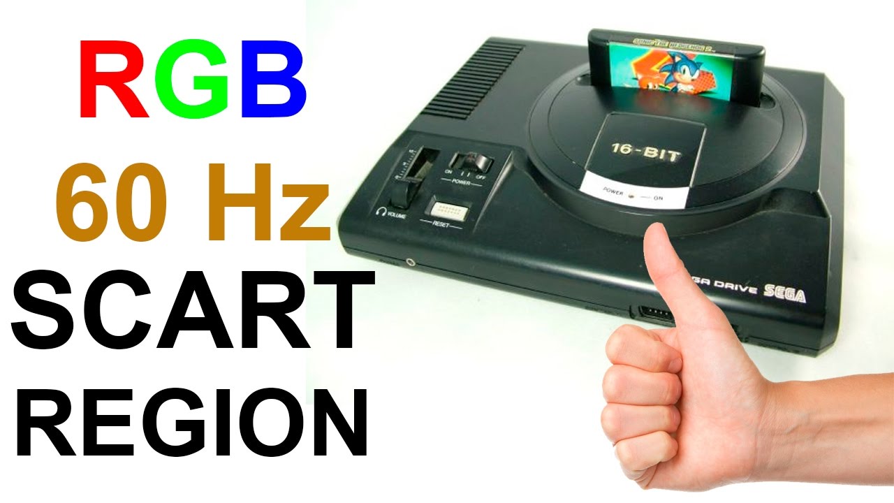 MOD RGB MEGADRIVE/GENESIS + 60Hz + LED + Region - YouTube