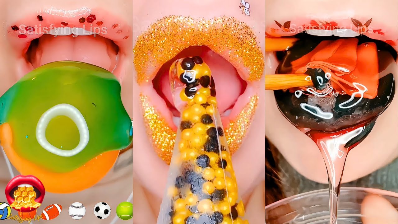 Satisfying ASMR Eating Themed Food Compilation Mukbang 먹방 - YouTube