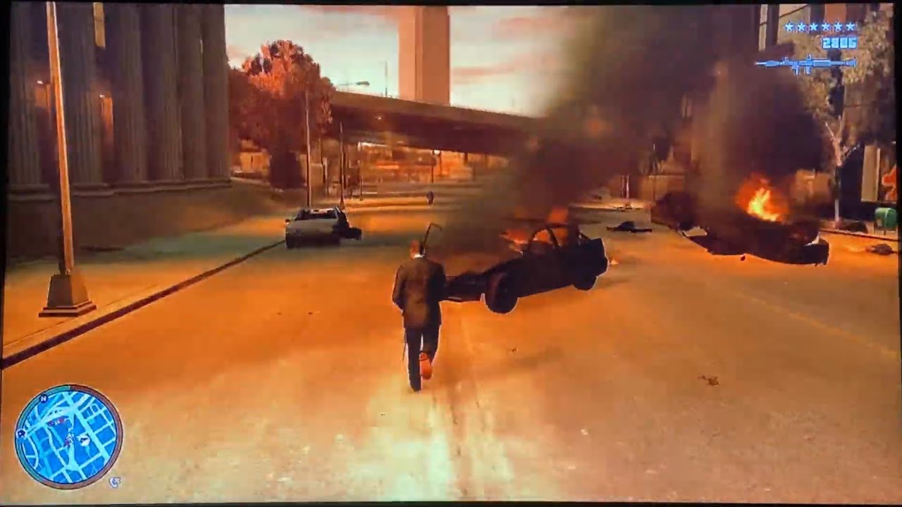 GTA 4 - Shootout Beside the Gun Store + 6 Star Escape - YouTube