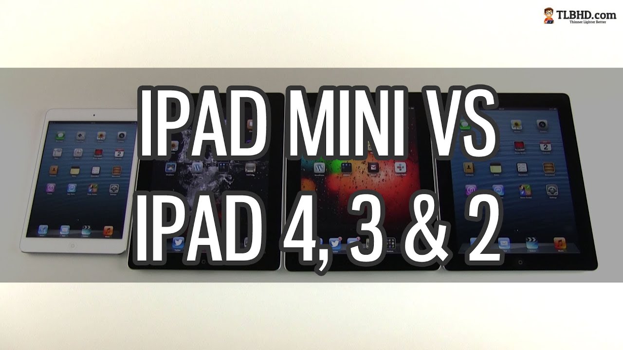 iPad mini vs iPad 4, iPad 3 and iPad 2 - speed and benchmarks - YouTube