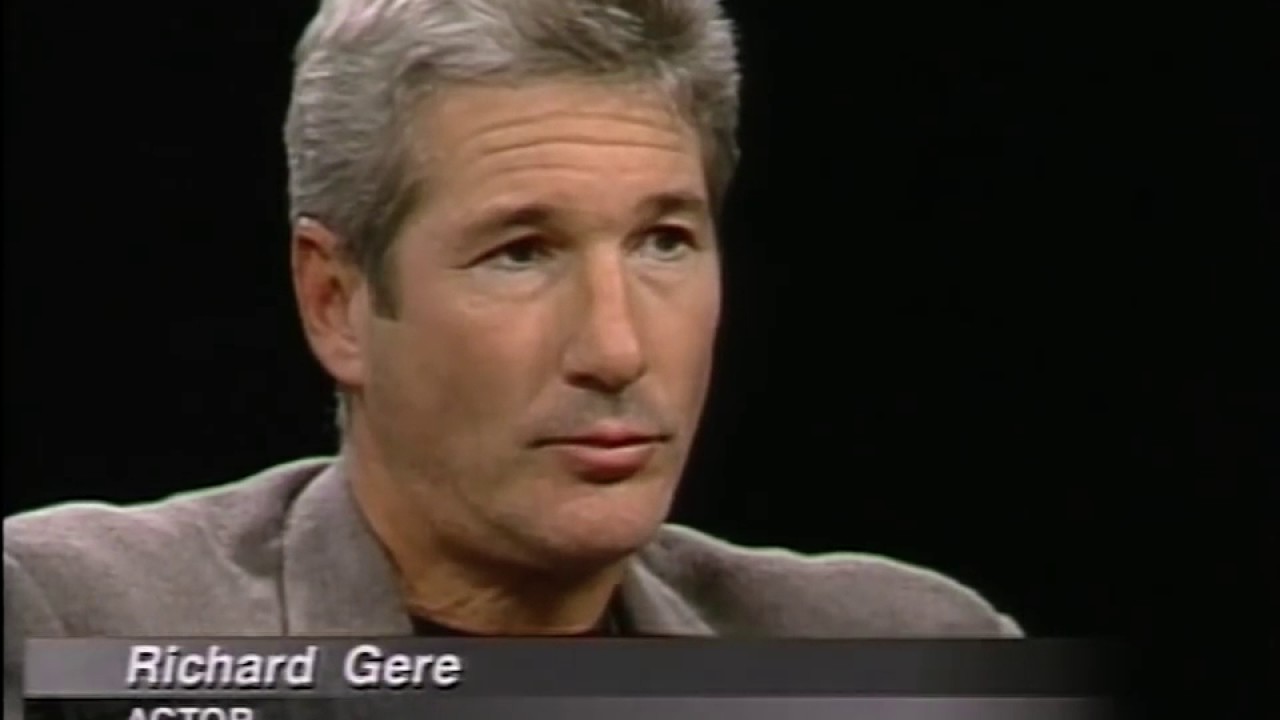 Richard Gere Job İnterview On Charlie Rose 1997 & 1999 - YouTube