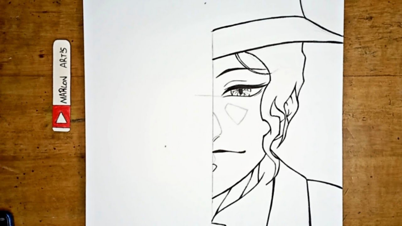 How to draw Muzan Kibutsuji from Kimetsu no Yaiba - YouTube