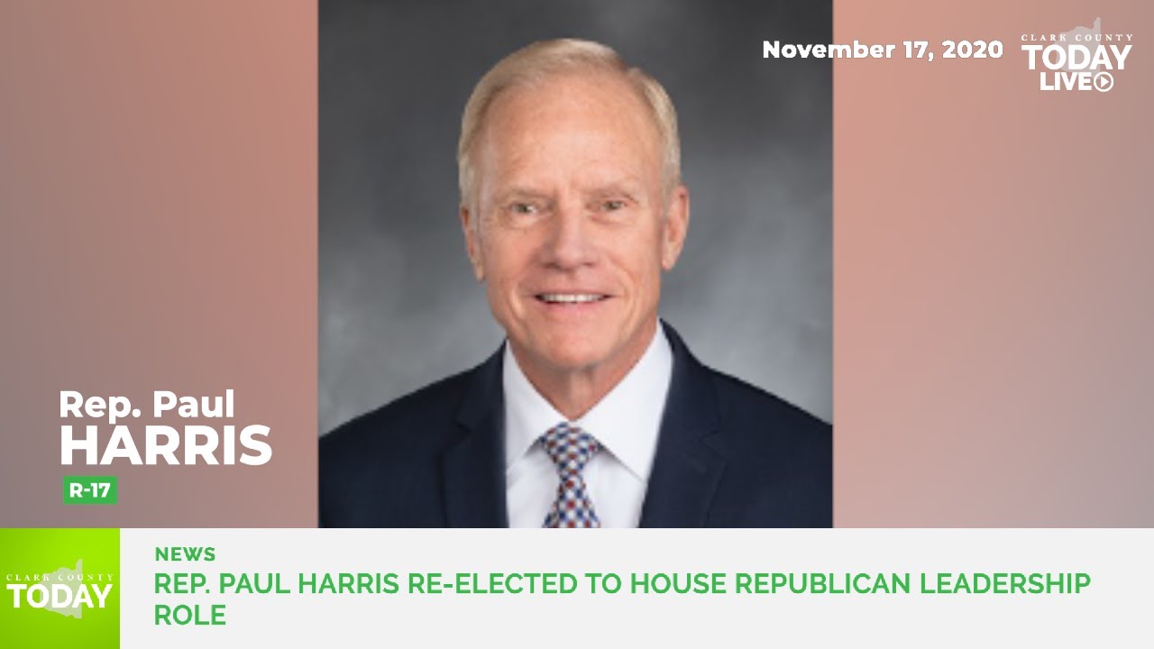 Rep. Paul Harris re-elected to House Republican leadership role - YouTube