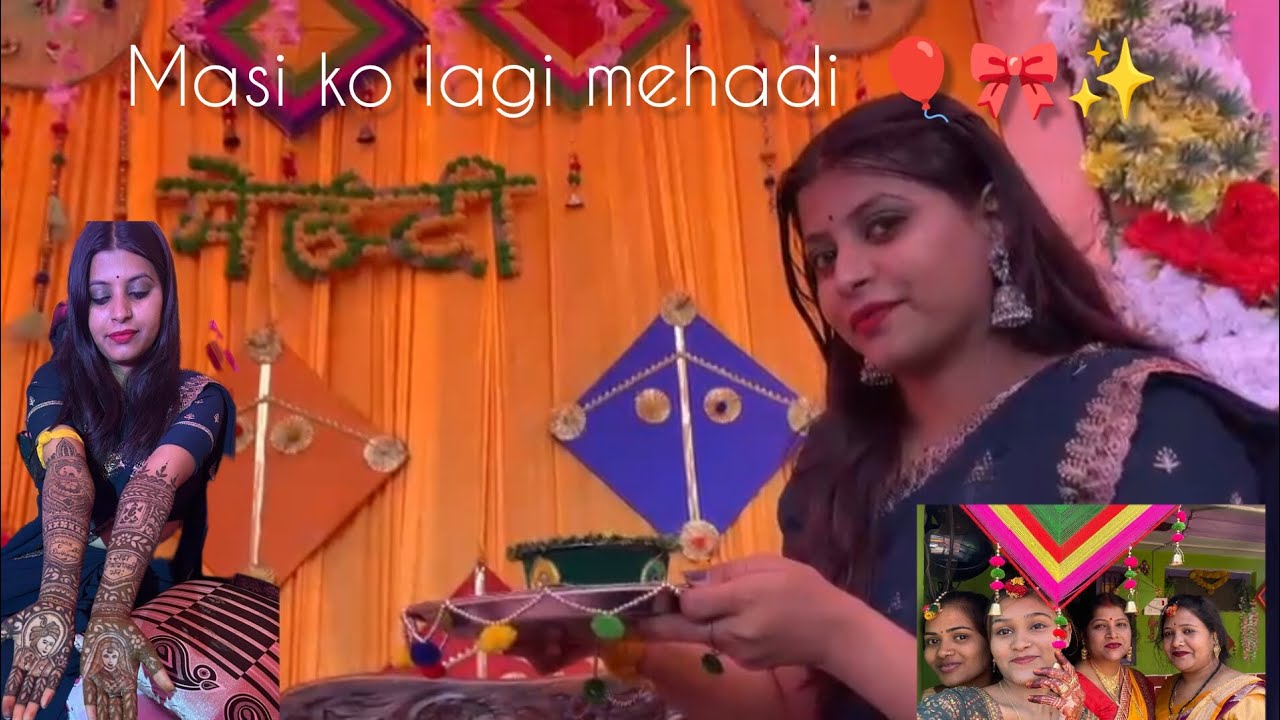Masi ke Hath Mein banaa Masa ka photo 🤩👀 || #mehadi 🎈🎀🎉 - YouTube