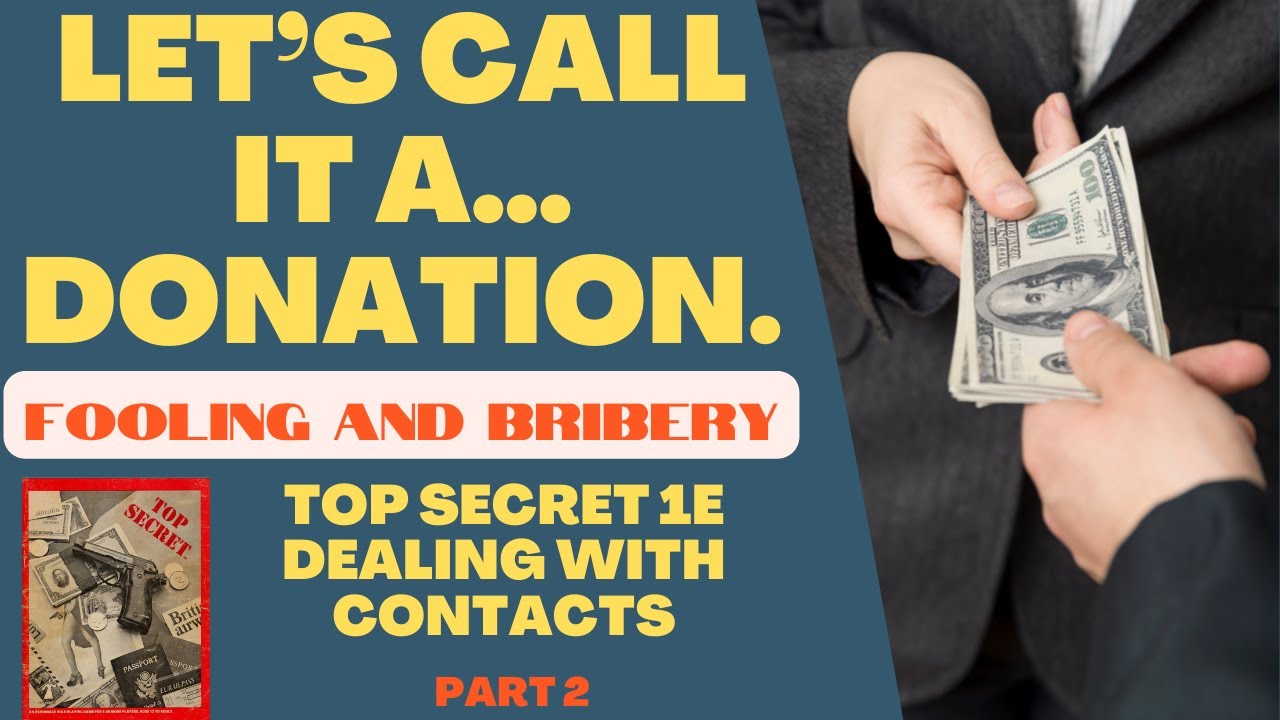 Espionage Tabletop Roleplaying Game: Top Secret 1e - Dealing With ...