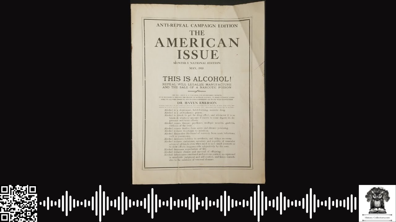 #OnThisDate December 5, 1933 - Prohibition's Repeal - YouTube