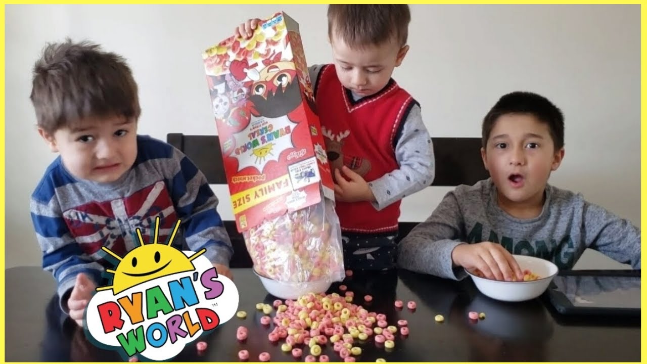 Ryan’s World Cereal - Breakfast time with TinoNinos - YouTube