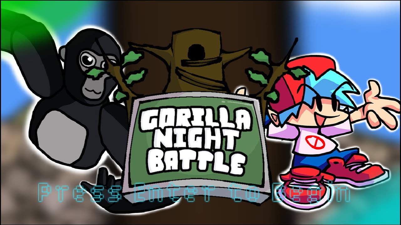 Gorilla tag, but it turned into another fnf mod - YouTube