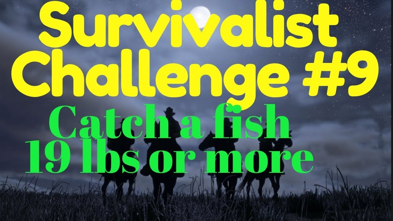 Red Dead 2 Survivalist 9 catch 19 pound fish - YouTube