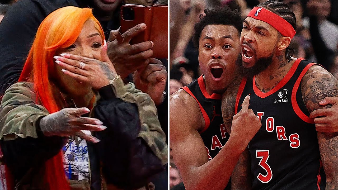 Brandon Ingram HITS the GAME WINNER 😳 GloRilla is HYPED 🔥 - YouTube