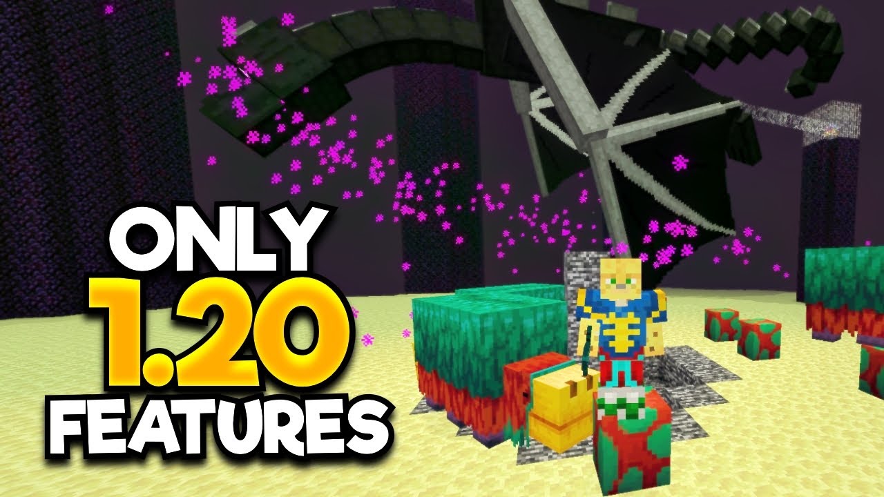 Extended Cut: Beating Minecraft Using ONLY 1.20 Features - YouTube