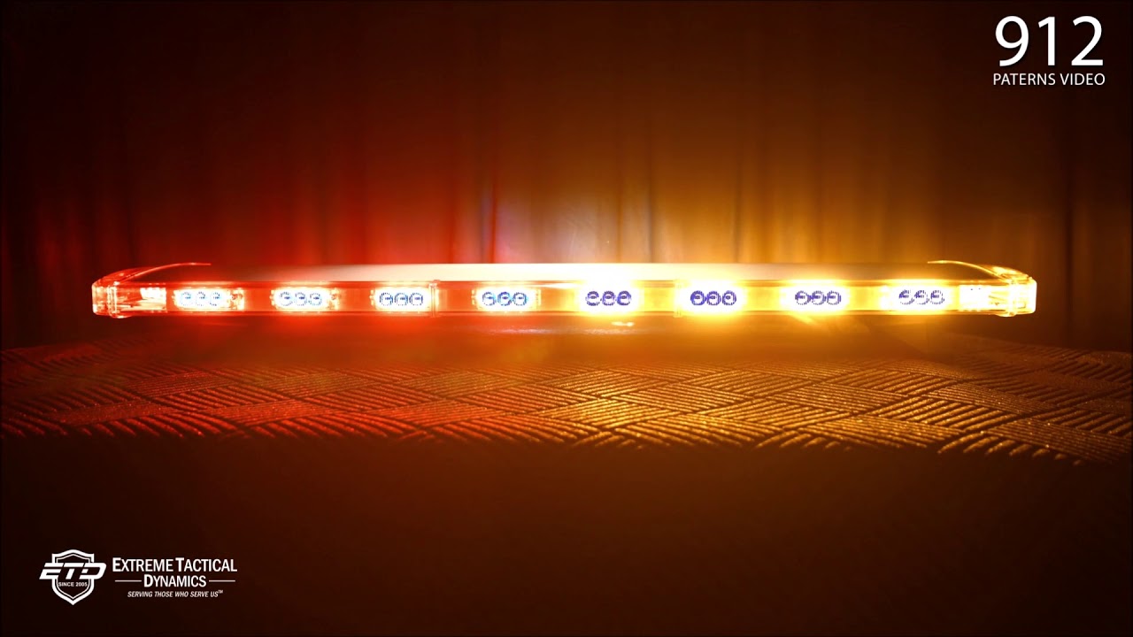912 Full Size LED Light Bar Patterns - YouTube