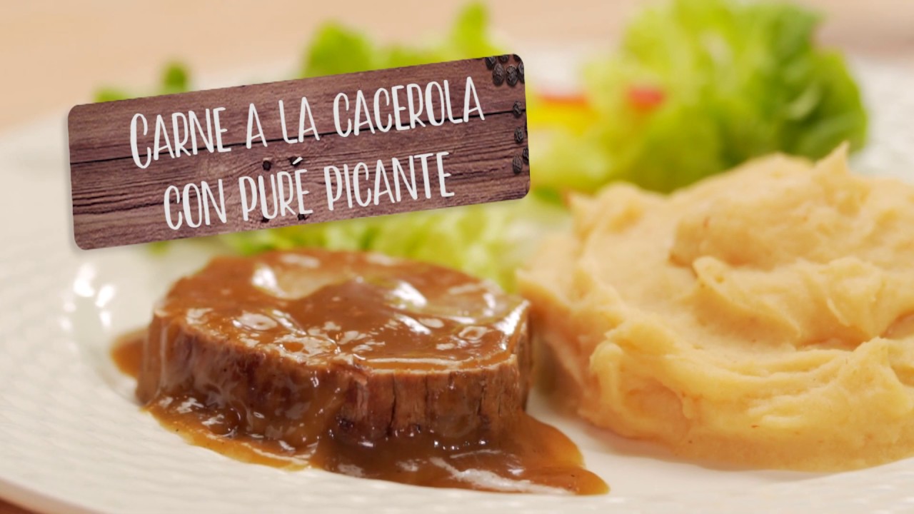 Carne a la Cacerola con Puré Picante - YouTube