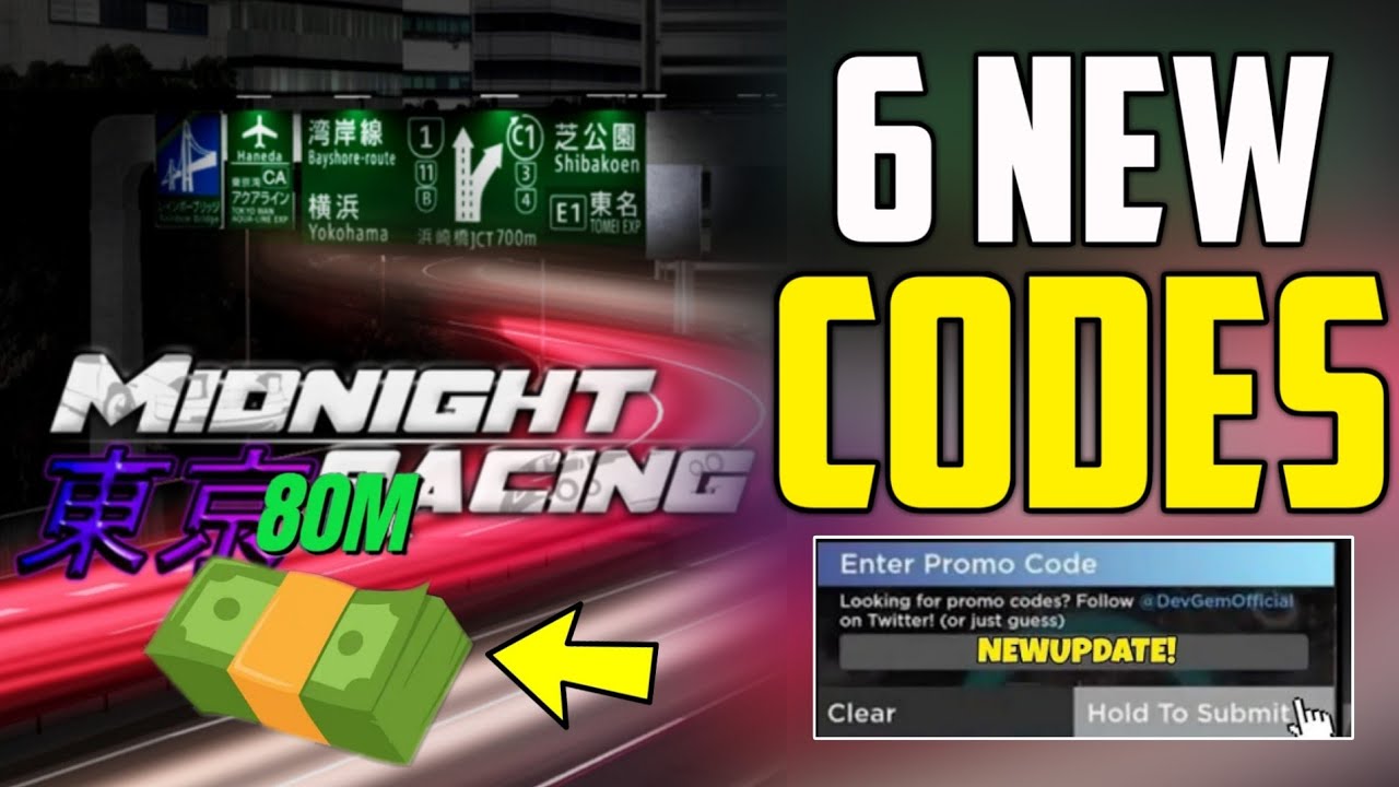 NEW *ALL* WORKING CODES MIDNIGHT RACING TOKYO CODES 2024 - MIDNIGHT ...