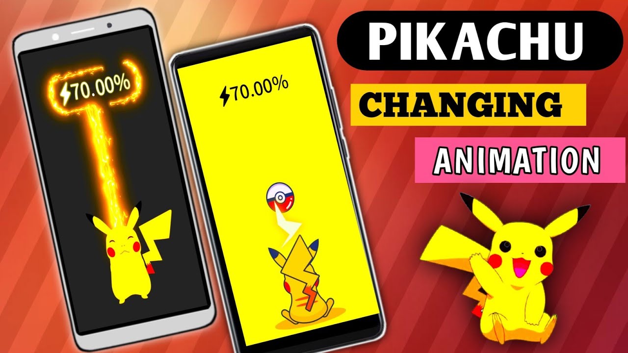 PIKACHU CHARGING ANIMATION FOR ANY ANDROID DEVICES / HOW TO APPLY ...