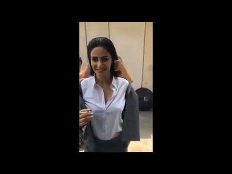 Saba Qamar looking hot smoking in pantsuit