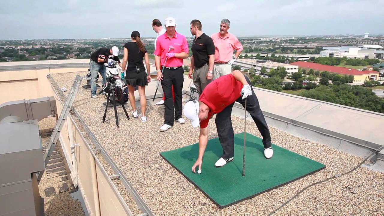 Ricky Barnes Rooftop Golf at Byron Nelson Championship - YouTube