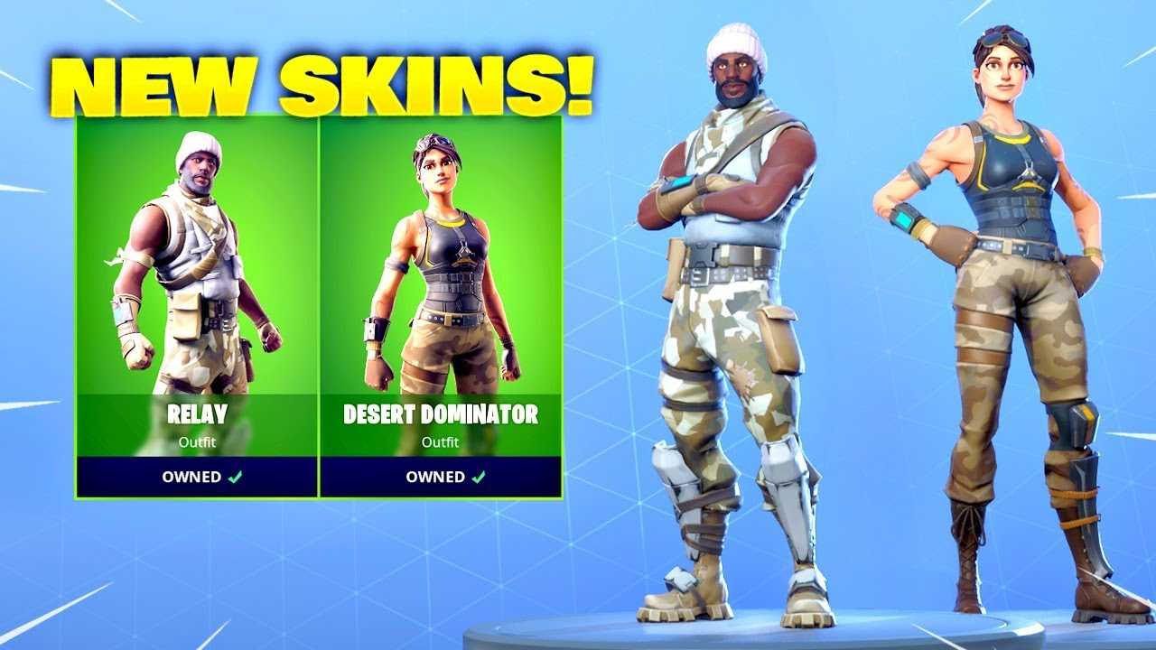 *NEW* RELAY SKIN & DESERT DOMINATOR SKIN! Fortnite ITEM SHOP [June 8 ...