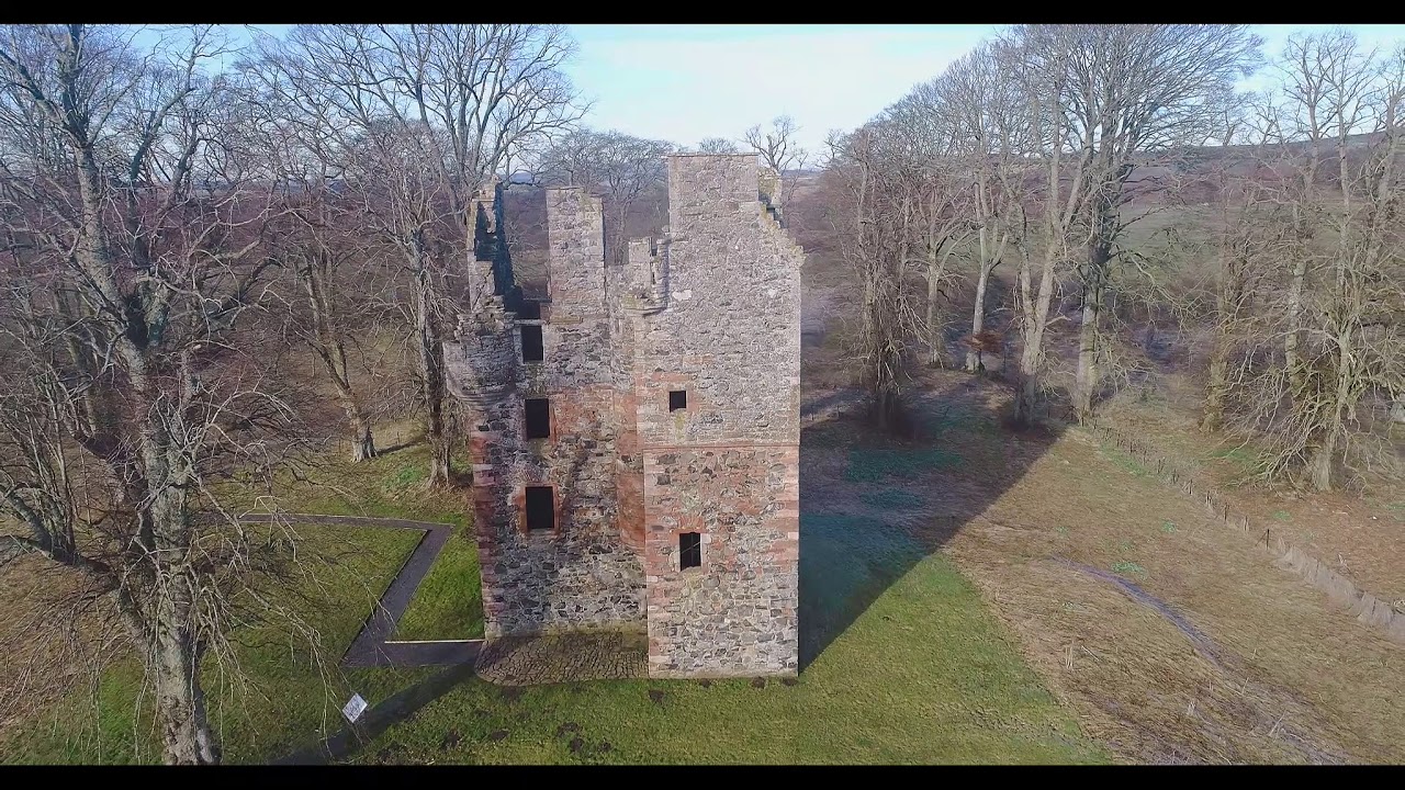 Greenknowe Tower, by Borders Aerial Photography - YouTube