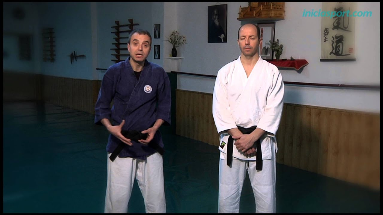 Jujutsu 8. Presa frontal de cuello contra pared (Escuela Fusen Ryu ) - YouTube