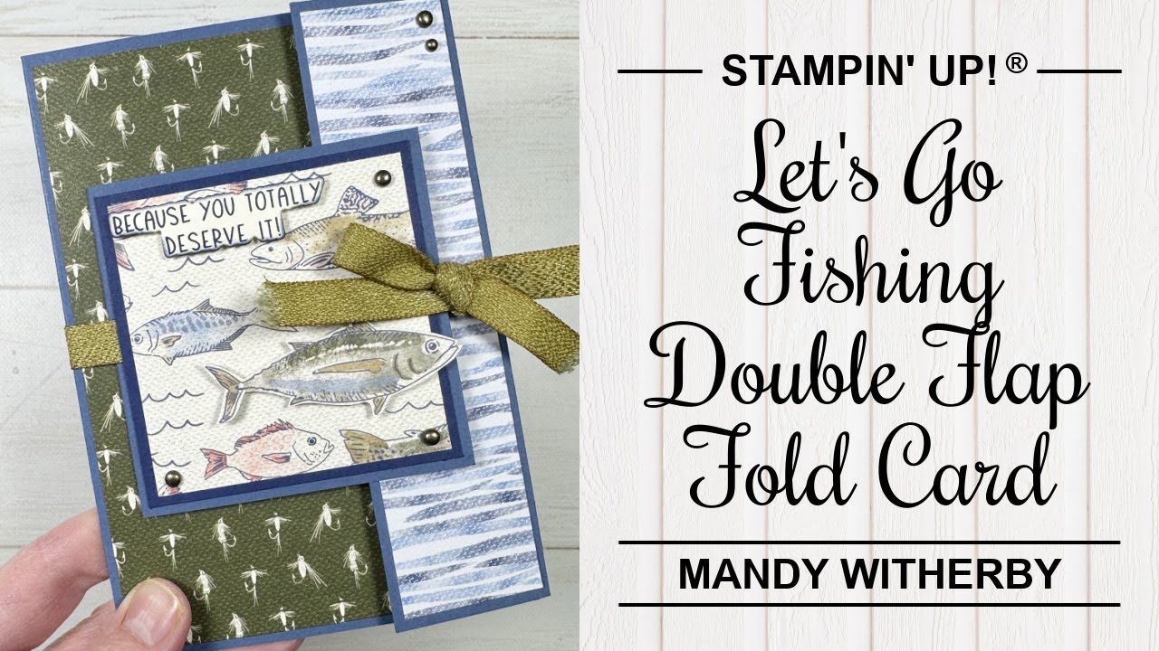 Let's Go Fishing Double Flap Fold Card | Stampin' Up!® - YouTube