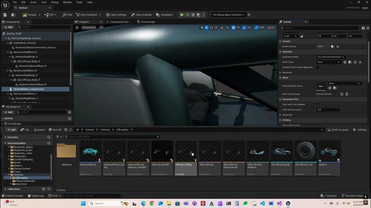 Newton Plugin for Unreal, authoring articulated props with animations. - YouTube