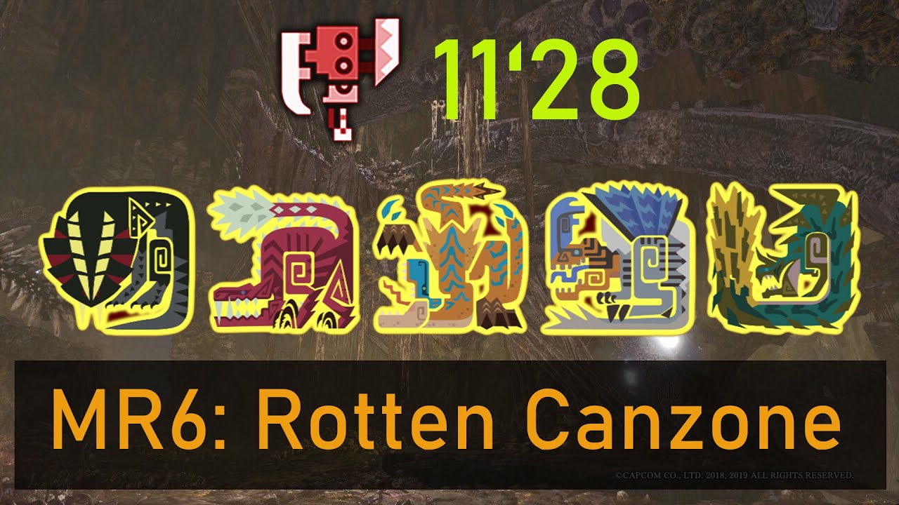 Rotten Canzone - Switch Axe Solo 11'28''58 - MHW Iceborne Gold Crown ...