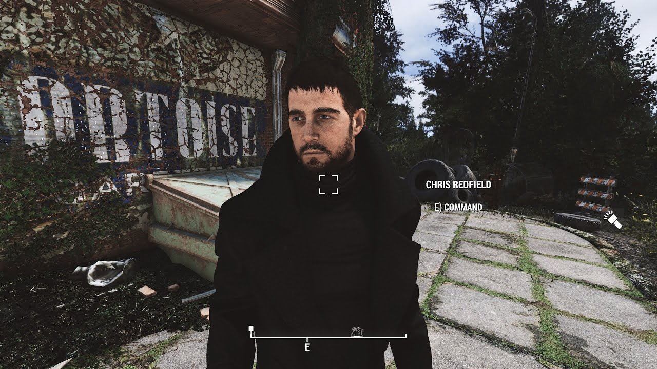 RE8 Chris Redfield Follower Test 2 - Fallout 4 Mods - YouTube