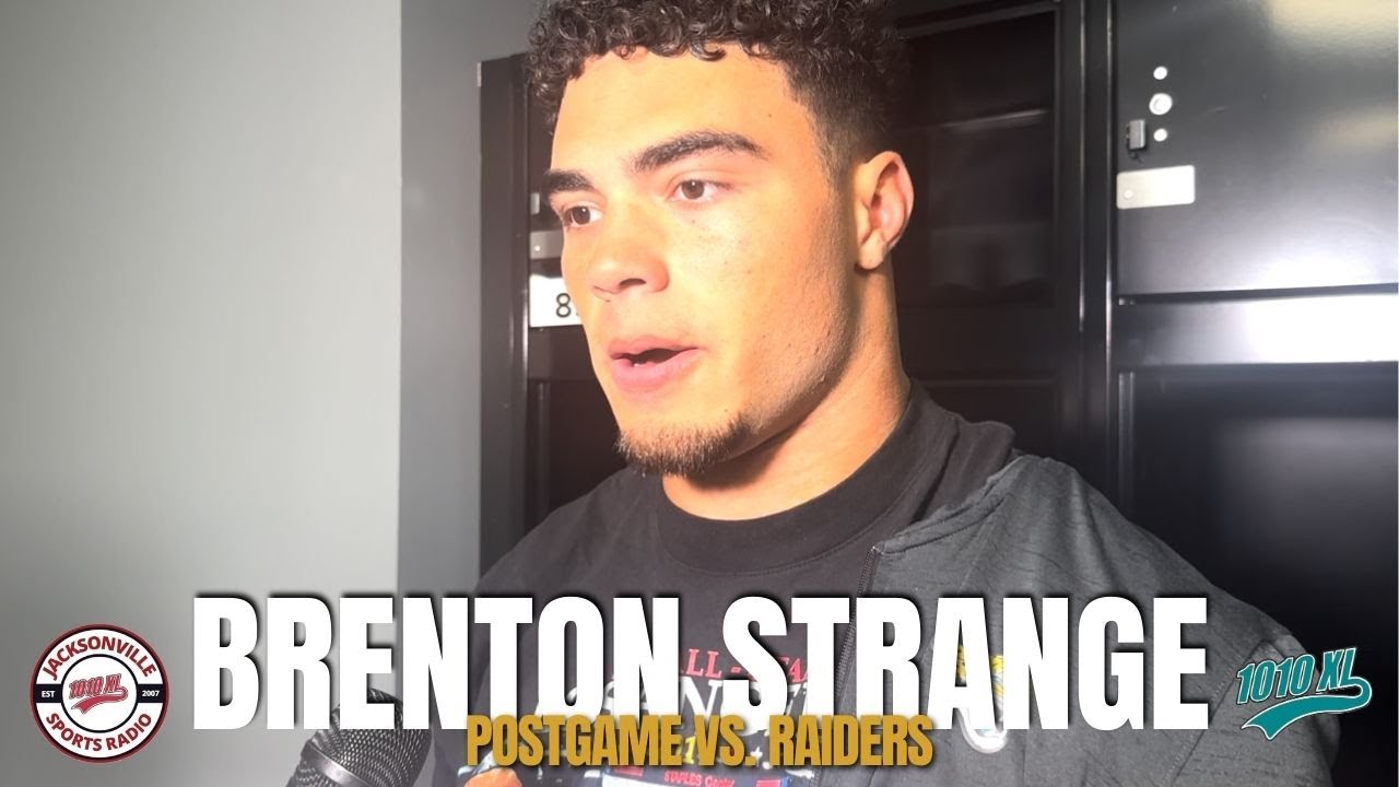 Jacksonville Jaguars TE Brenton Strange reacts to loss to Las Vegas ...