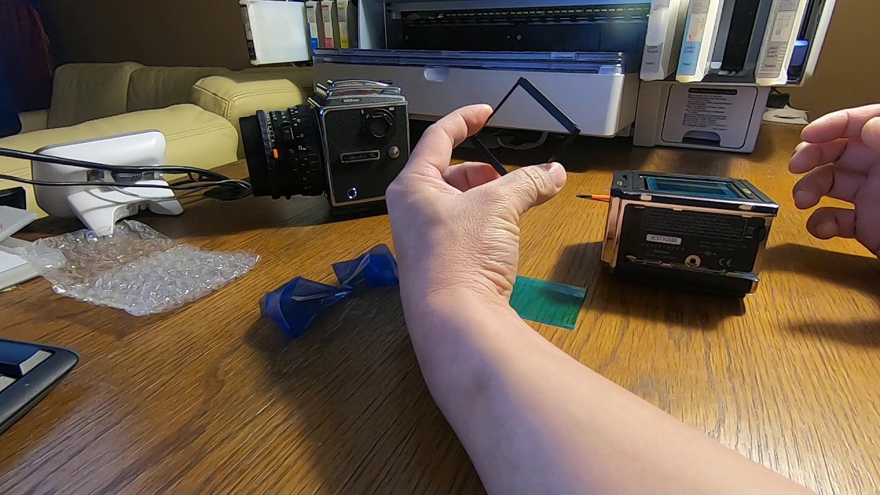 How to replace Hasselblad CFV digital back IR cut filter at home, final ...