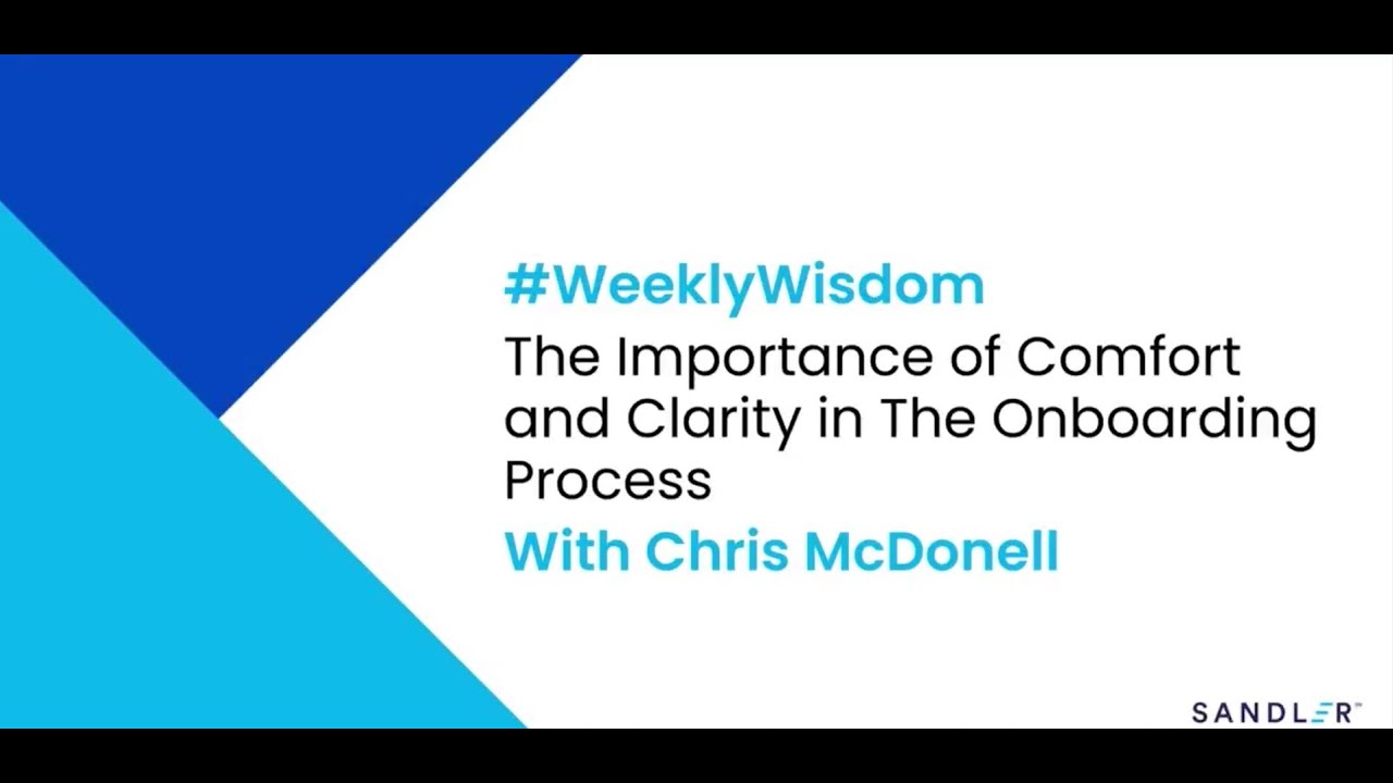 The Importance of Comfort and Clarity in the Onboarding Process ...