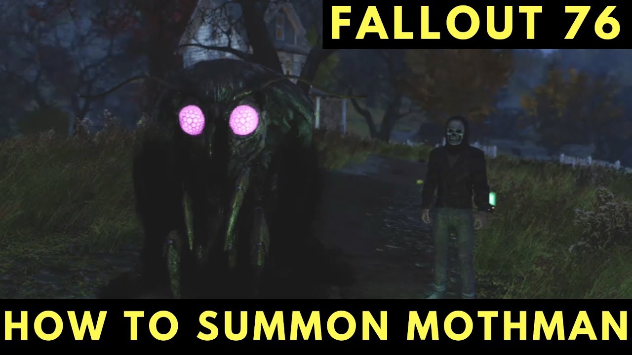 Fallout 76 How To summon Mothman Plus 2 random encounters - YouTube