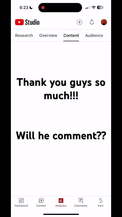 Will He Comment And Thank You Guys So Much Youtube