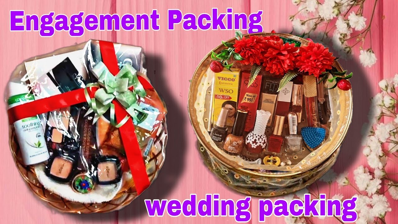Cosmetic Packing for wedding/ Engagement Packing ideas/ wedding packing ...