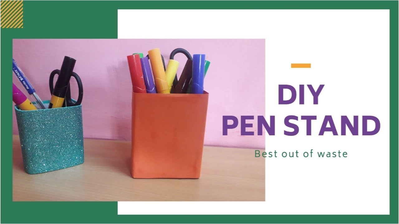 How to make Pen Stand/Best Out of Waste/DIY/Good Companion - YouTube